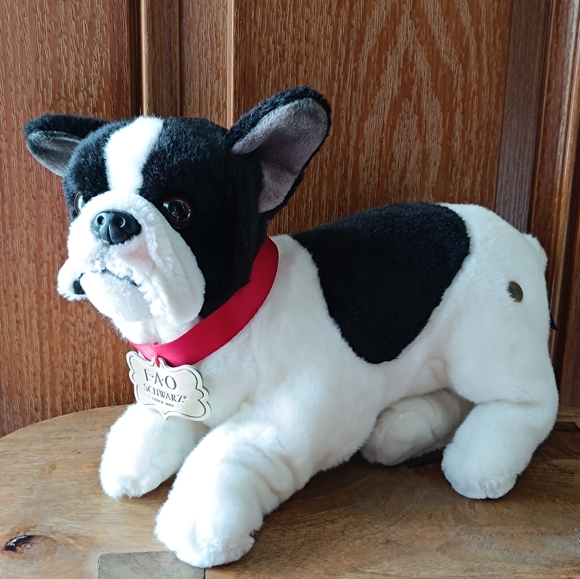 FAO Schwarz | Toys | Fao Schwarz Boston Terrier Frenchie Plush Stuffed ...